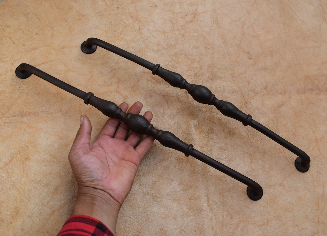 19" Inch Cast Iron Door Gate Extra Large Handle Vintage Door Cast Pull ...