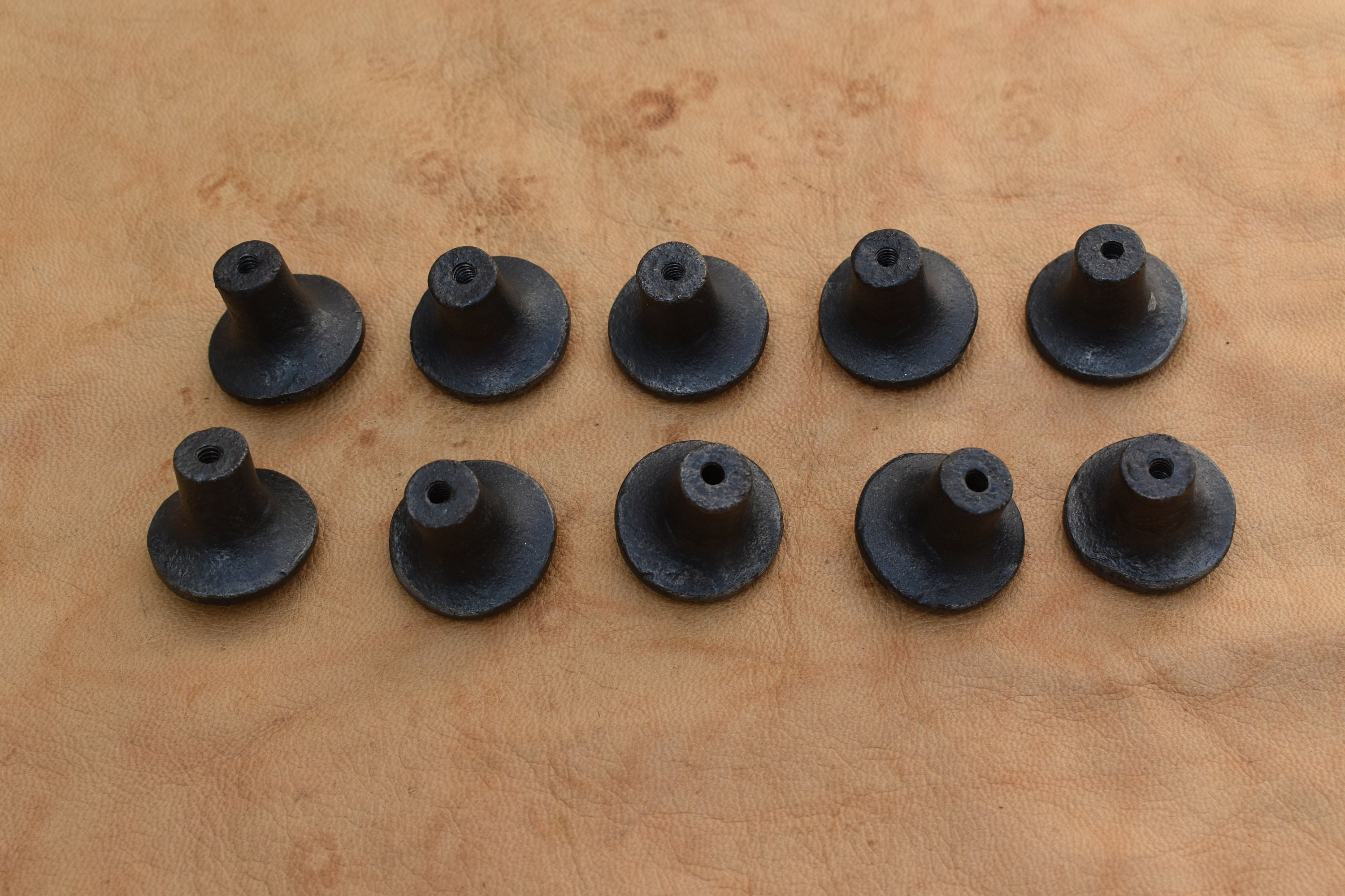 Vintage Cast Iron Knob Moon Face Shape Drawer Handle Cupboard Knobs 10 ...