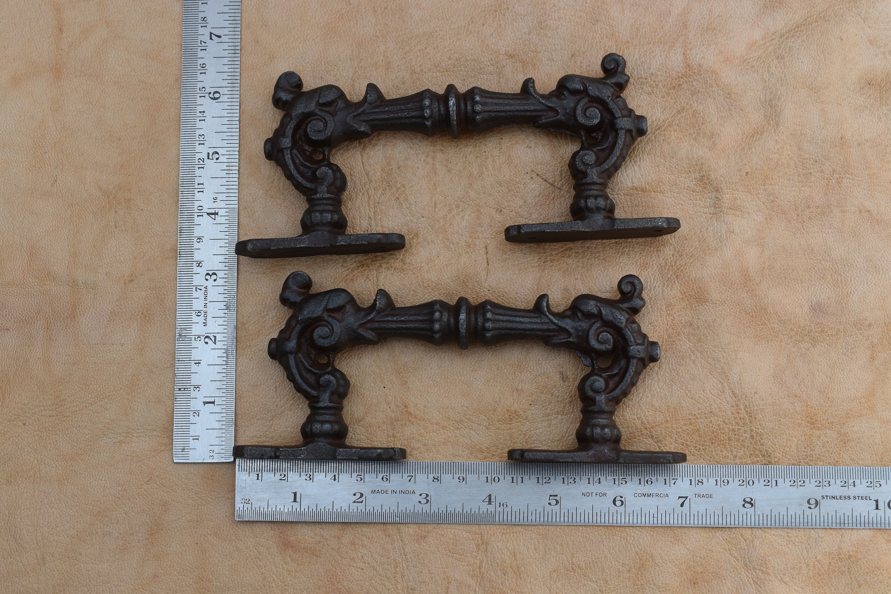 Cast Iron Dragon Door Gate Handle Vintage Door Cast Pull Handle Home ...