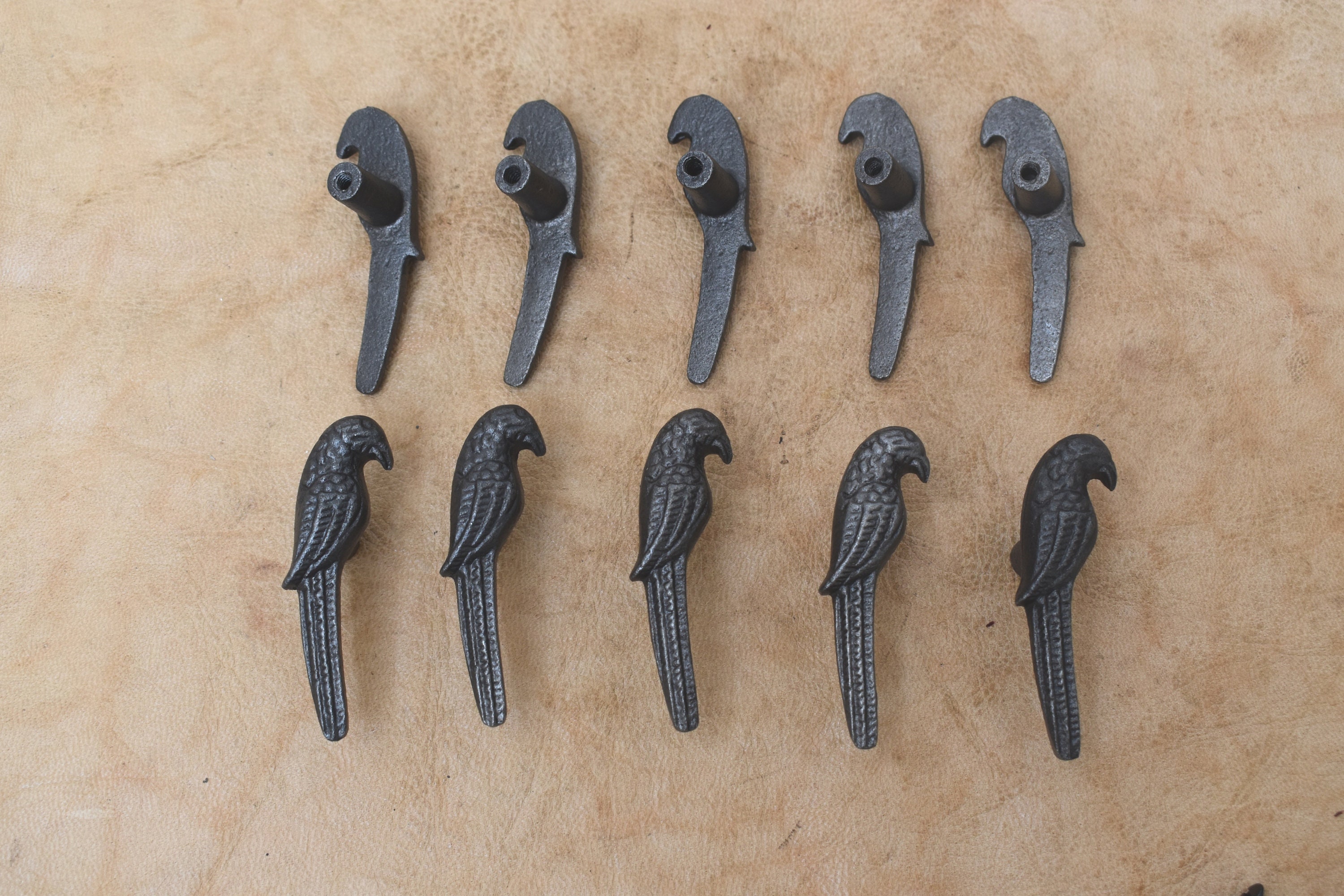 Vintage Cast Iron Parrot Shape Knob Drawer Handle Cupboard Knobs Pull ...