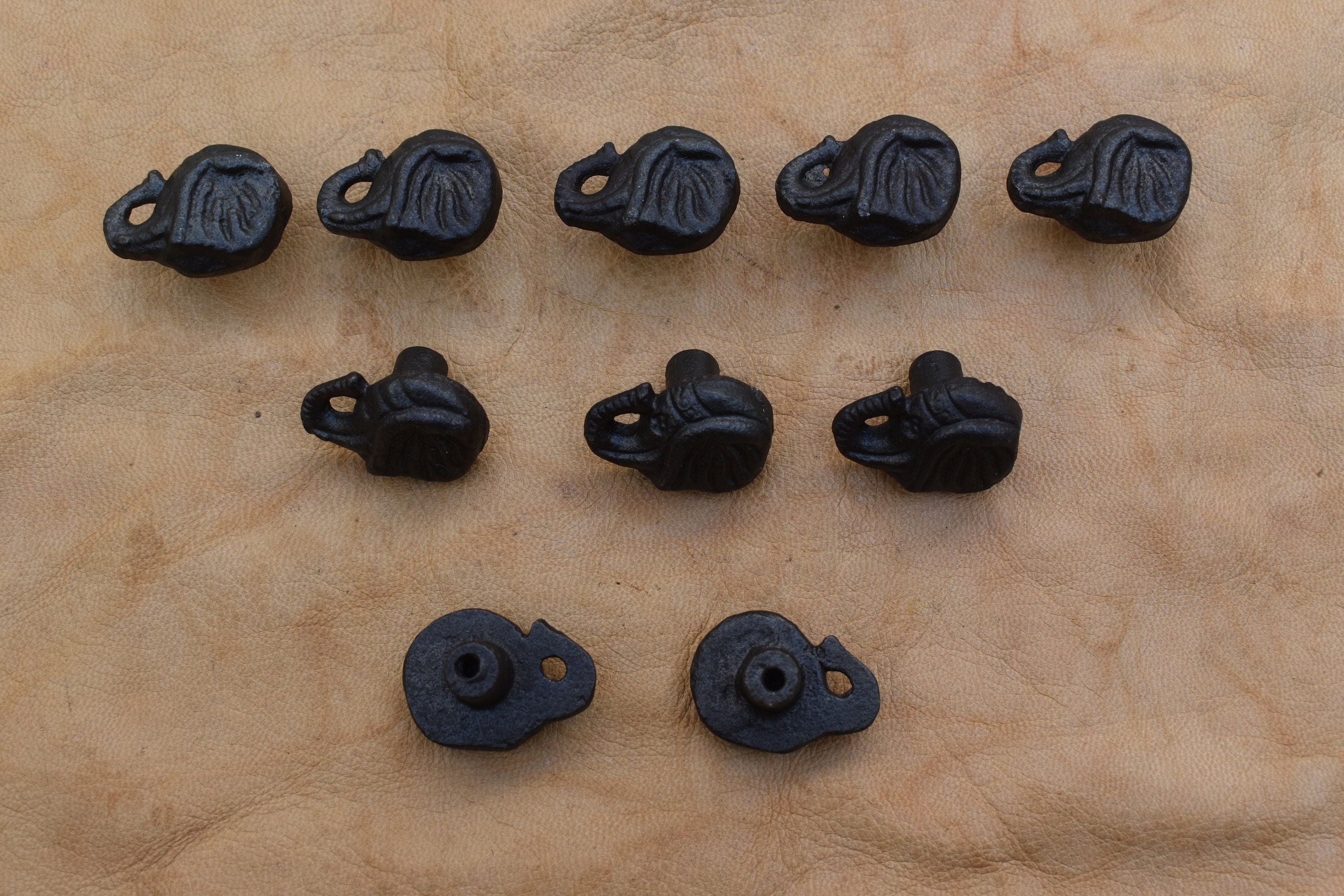 Cast Iron Knob Elephant Face Shape Vintage Drawer Handle Cupboard Knobs ...