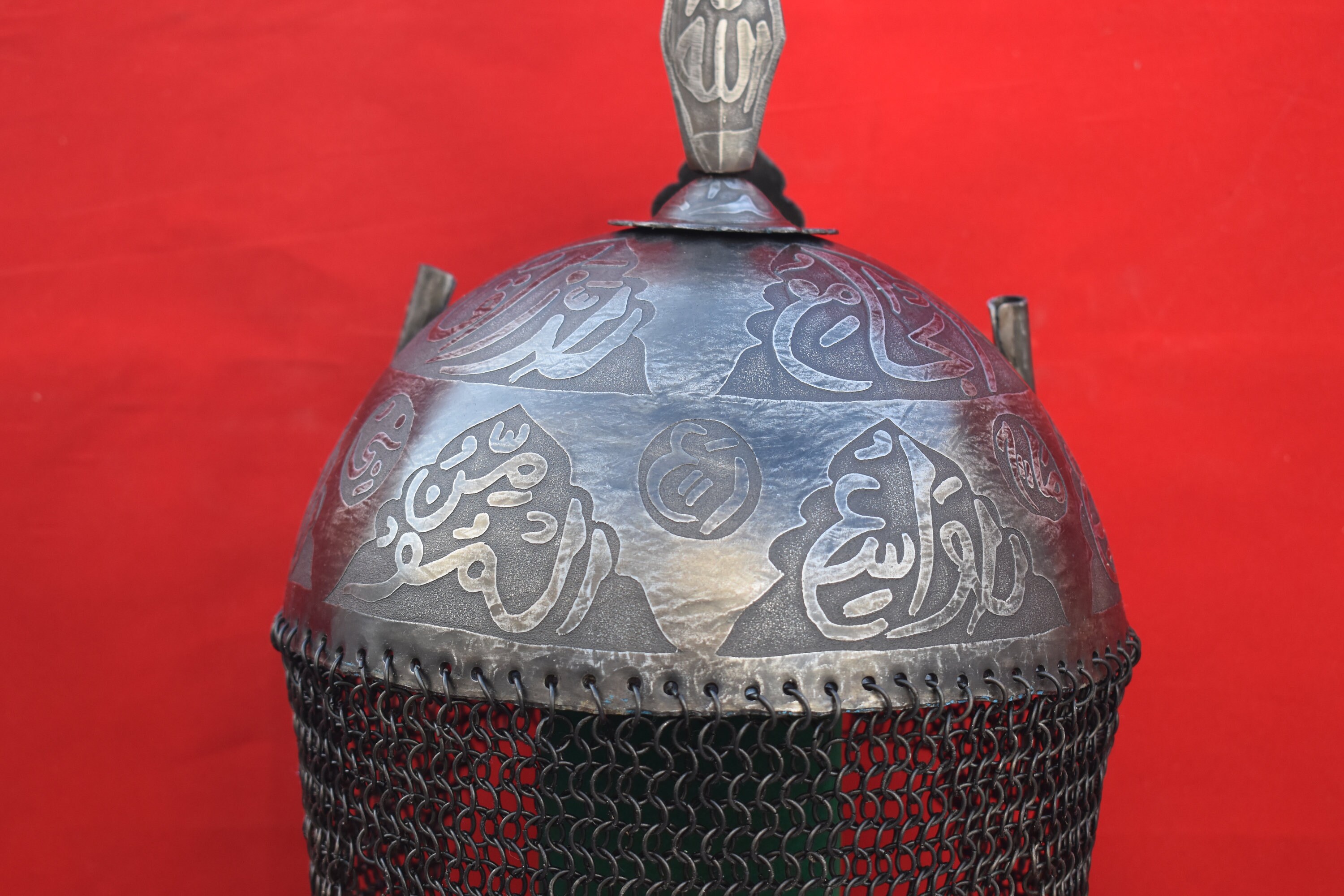 Vintage Mughal Islamic Iron Kufic Helmet Khula Khud Helmet - Etsy