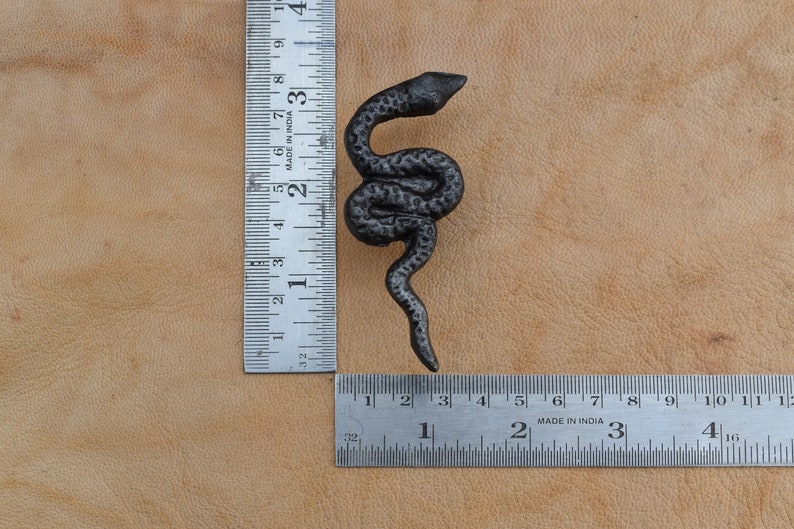 Vintage Cast Iron Knob Snake Shape Drawer Cabinet Handle Cupboard Pull ...