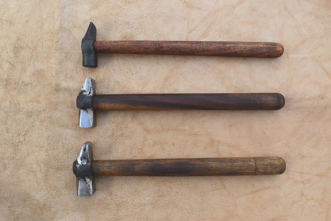 Vintage Iron Mini Carpentry Woodworking Blacksmith Wood Handle Hammer ...