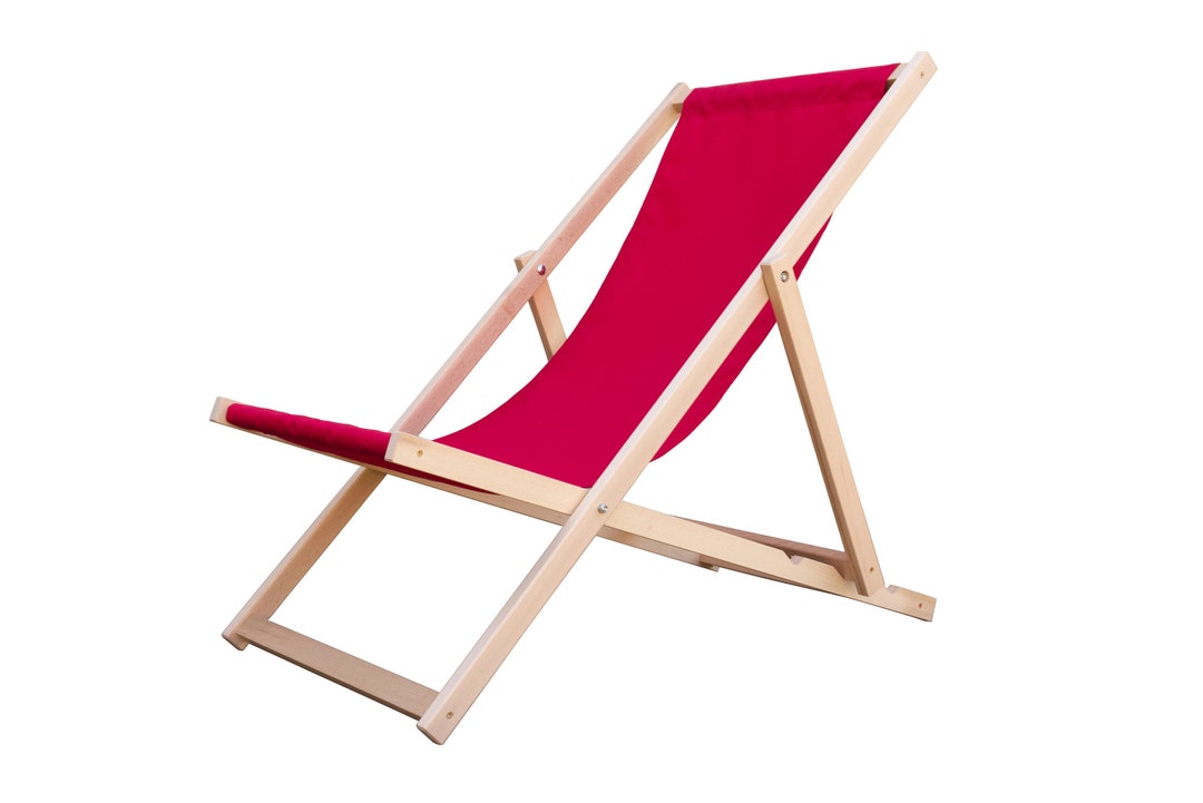 Transat en bois Transat De jardin Chaise longue - Etsy France