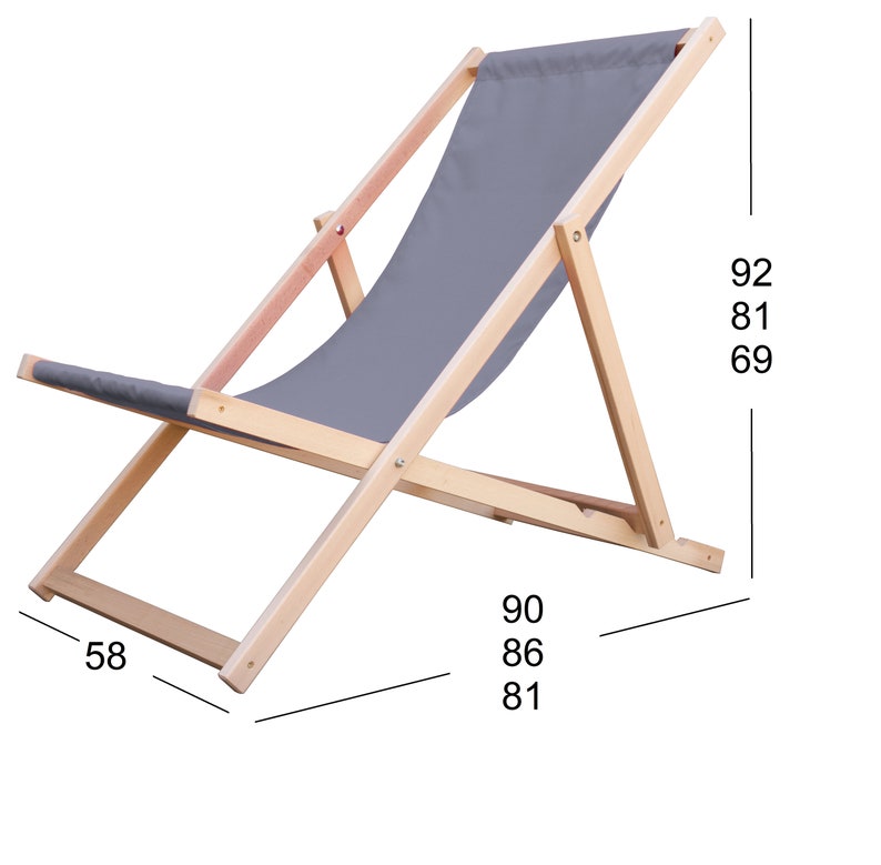 Transat en bois Transat De jardin Chaise longue - Etsy France
