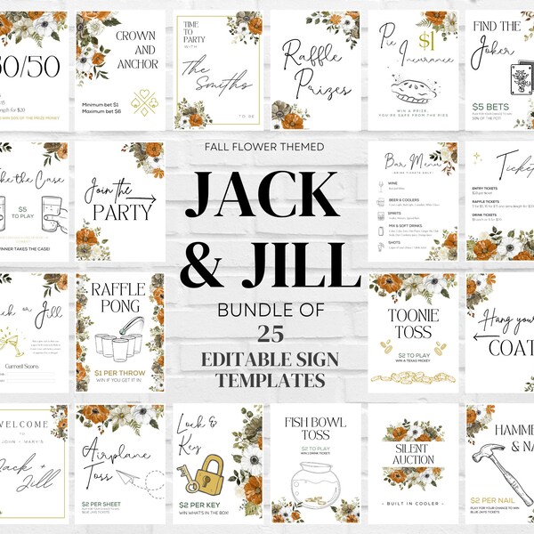 Jack and Jill Shower - Etsy
