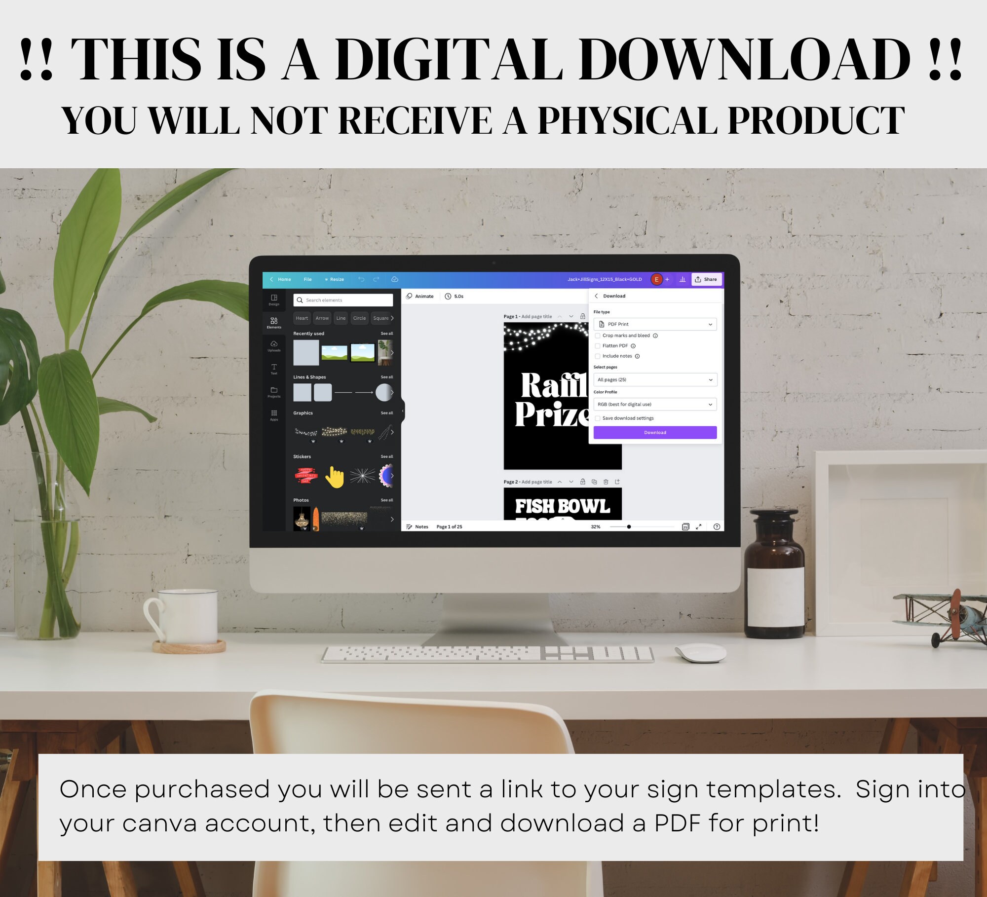 Jack and Jill Games Editable Sign Bundle Stag and Doe - Etsy Canada