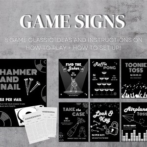 Jack and Jill Games Editable Sign Bundle Stag and Doe Wedding Event ...