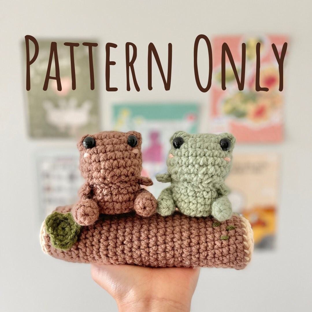 Frogs on a Log Plush Amigurumi Crochet Pattern - Etsy