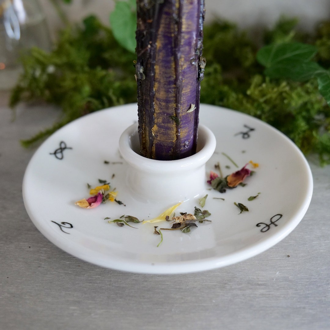 Handcrafted Spell Candle Holder Elegant and Practical Porcelain ...