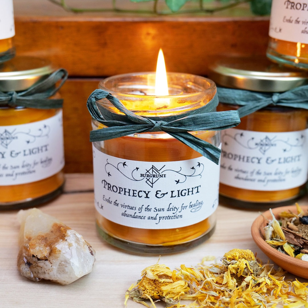 Prophecy & Light Altar Candle Apollo Sun Deity Summer Solstice Litha ...