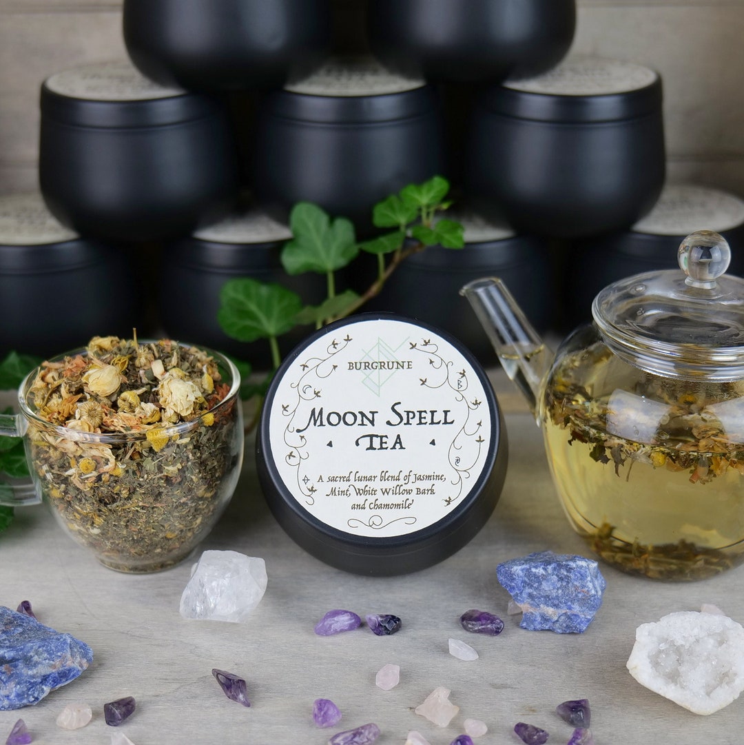 Mystical Moon Spell Herbal Tea Lunar Magick Infusion Chamomile Mint ...