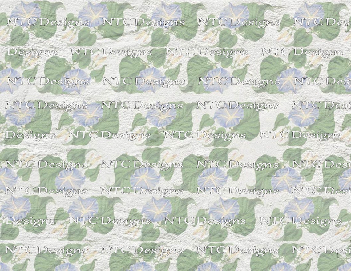 Blue Botanicals, Ephemera for Junk Journal, Scrapbooking, Papercrafts ...
