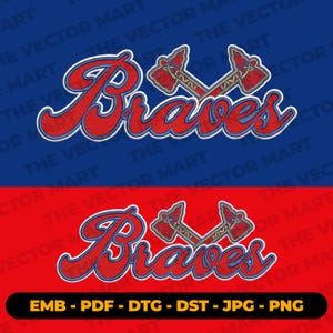 Braves Logo Embroidery Design File - Etsy