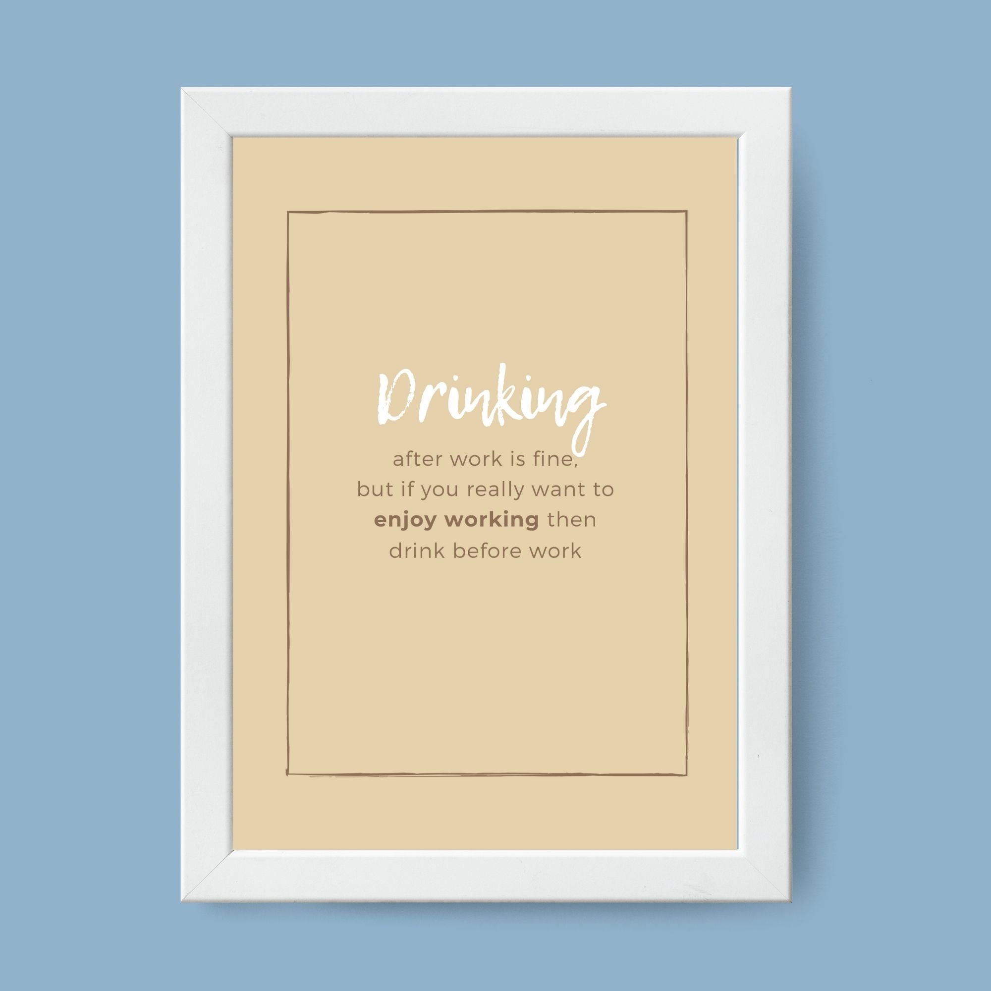 DRINKING: Funny Work Definition PRINTABLE Wall Art, DIGITAL Download ...