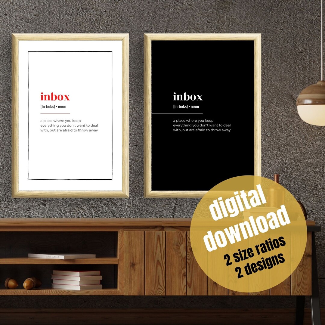 INBOX: Funny Work Dictionary Definition PRINTABLE Fun Wall - Etsy