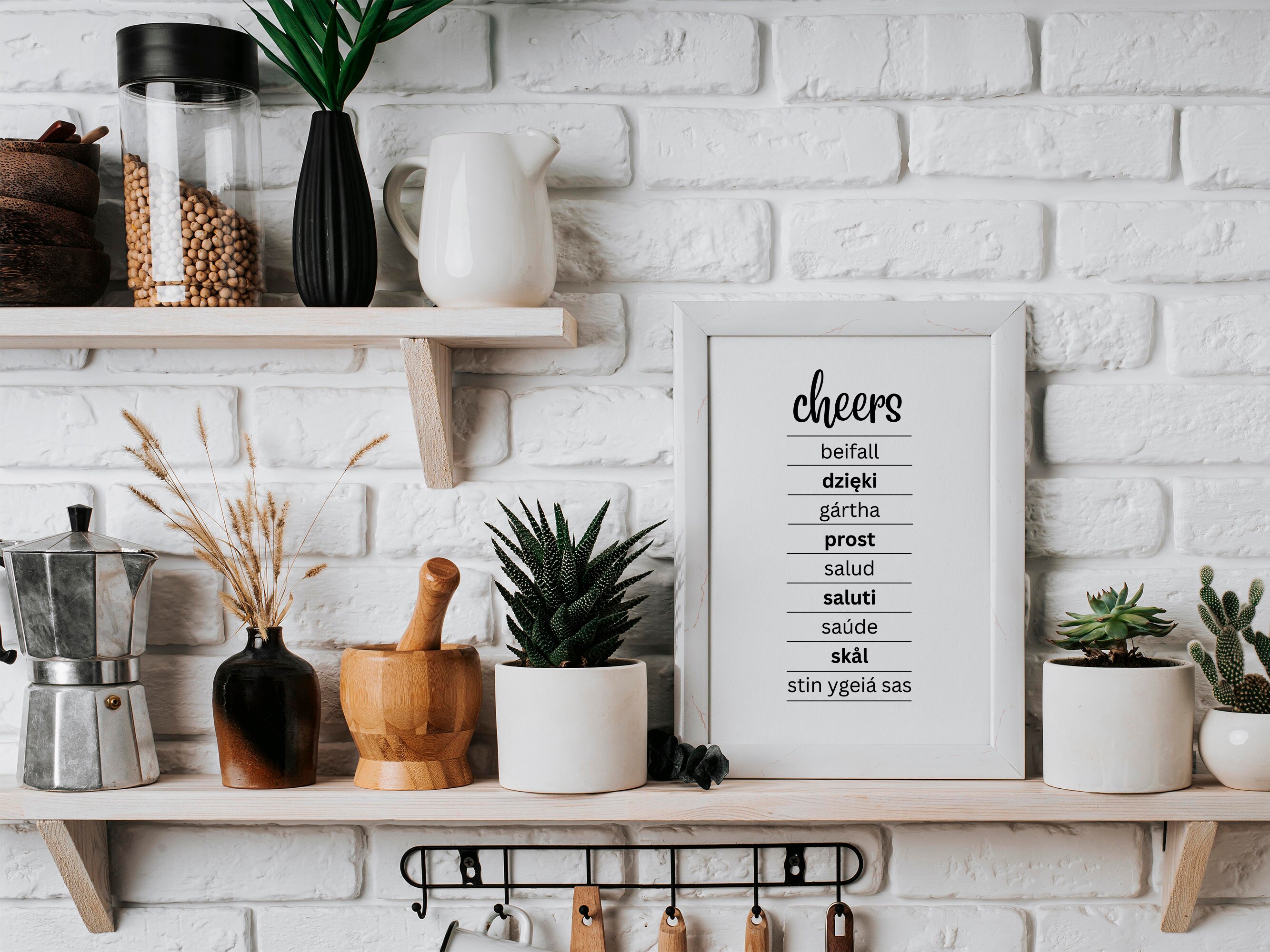 Cheers in Different Languages Printable Art, Cheers Sign, Bar Cart Décor, Bar Cart Print, Party ...