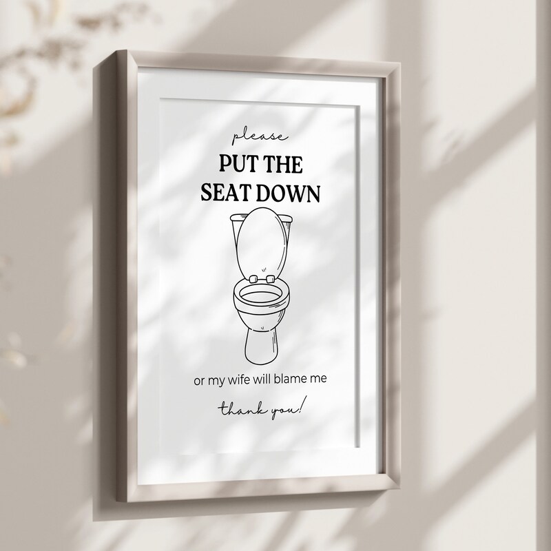 Put the Seat Down - Etsy
