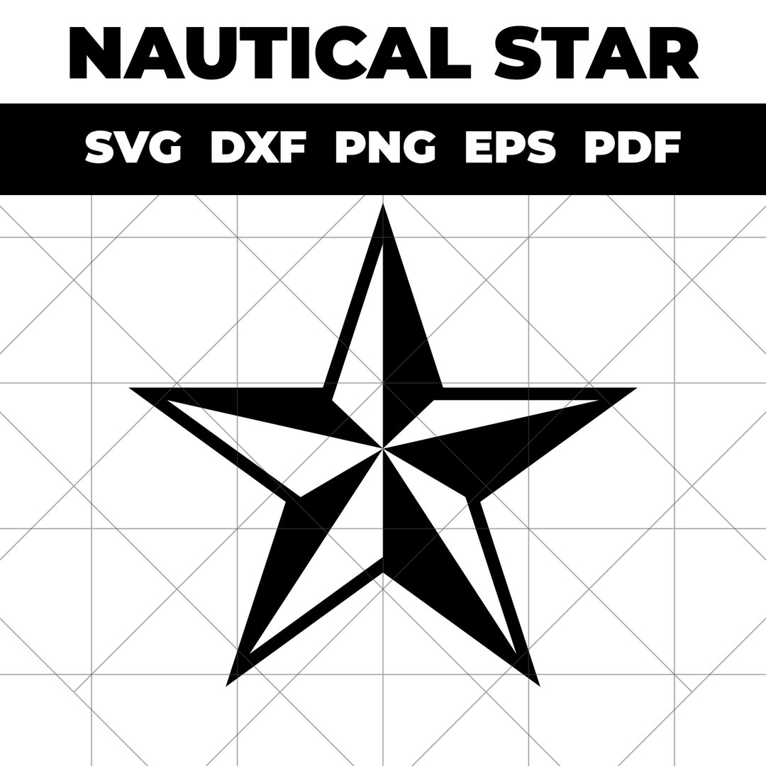Nautical Star SVG North Star PNG Pinwheel Star Cut File - Etsy Australia