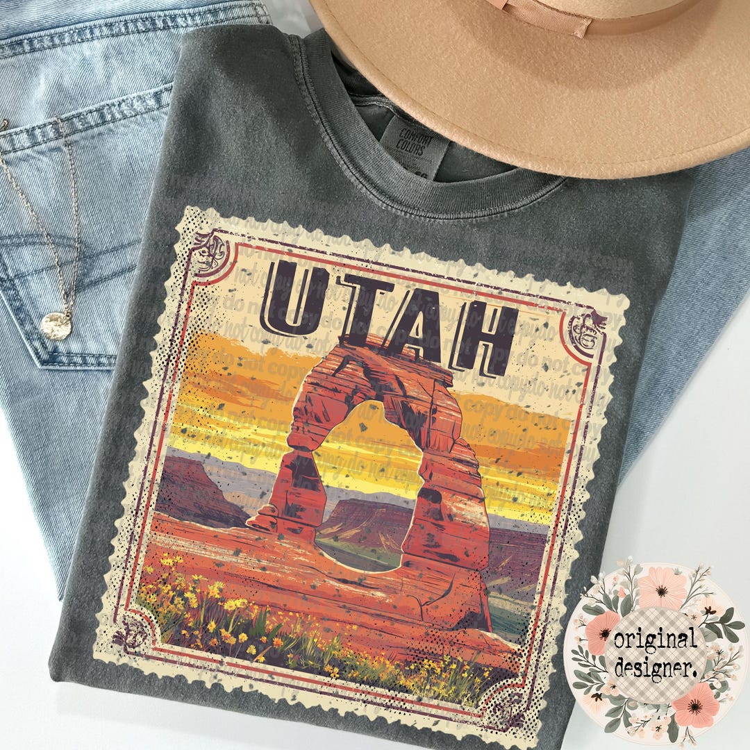 Utah Stamp State Design | Digital Download | PNG File | Sublimation ...