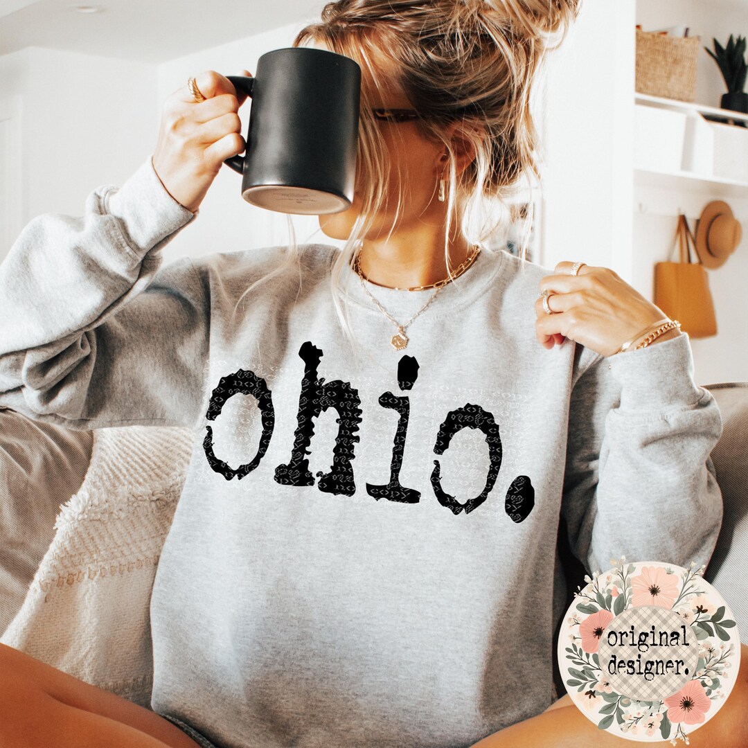 Ohio Typography State Design | Digital Download | PNG File | Distressed ...