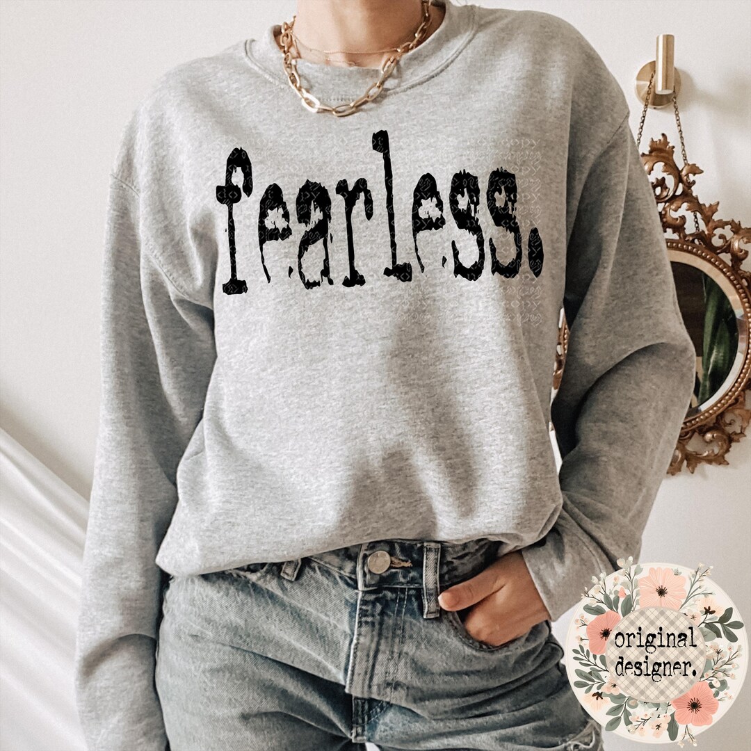 Fearless Typography Design | Digital Download | PNG File | Sublimation ...