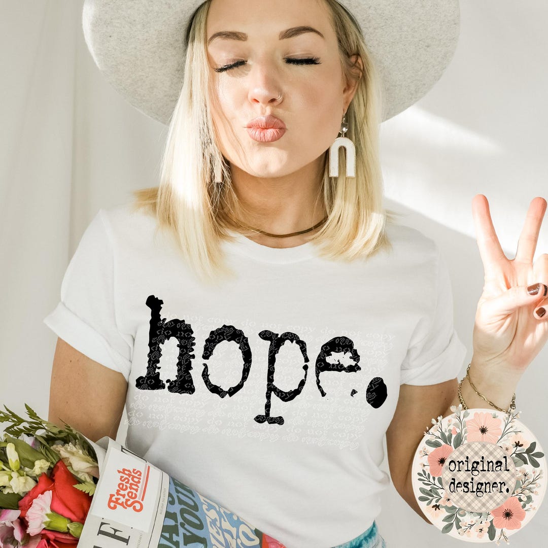 Hope Design | Digital Download | PNG File | Typography PNG | Retro ...