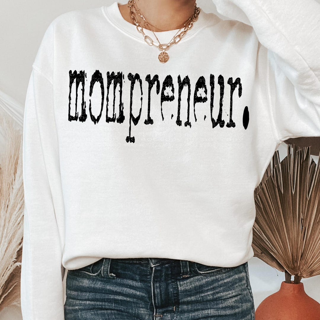 Mompreneur Typography Design | Digital Download | PNG File | Typography ...