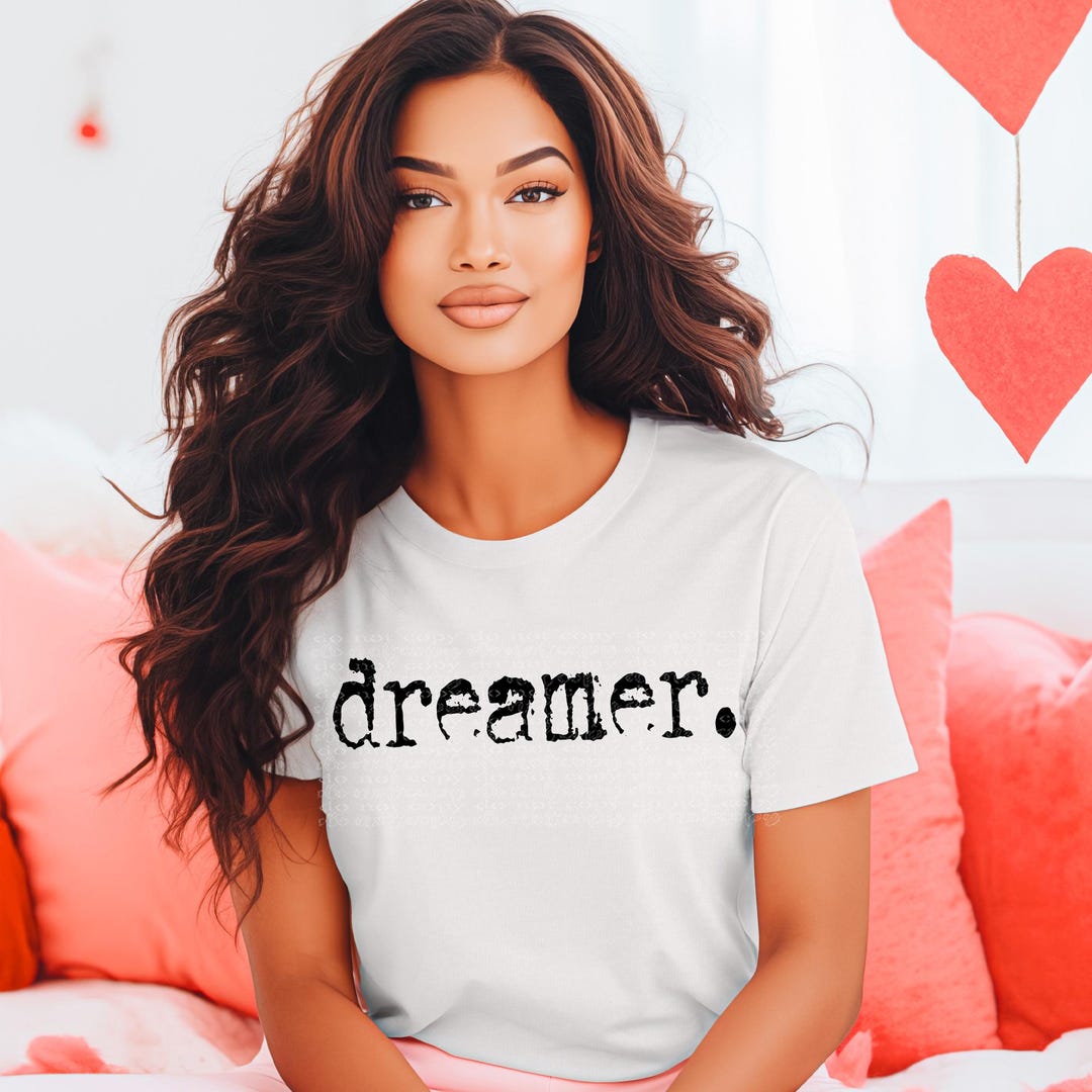 Dreamer Typography Design | Digital Download | PNG File | Sublimation ...