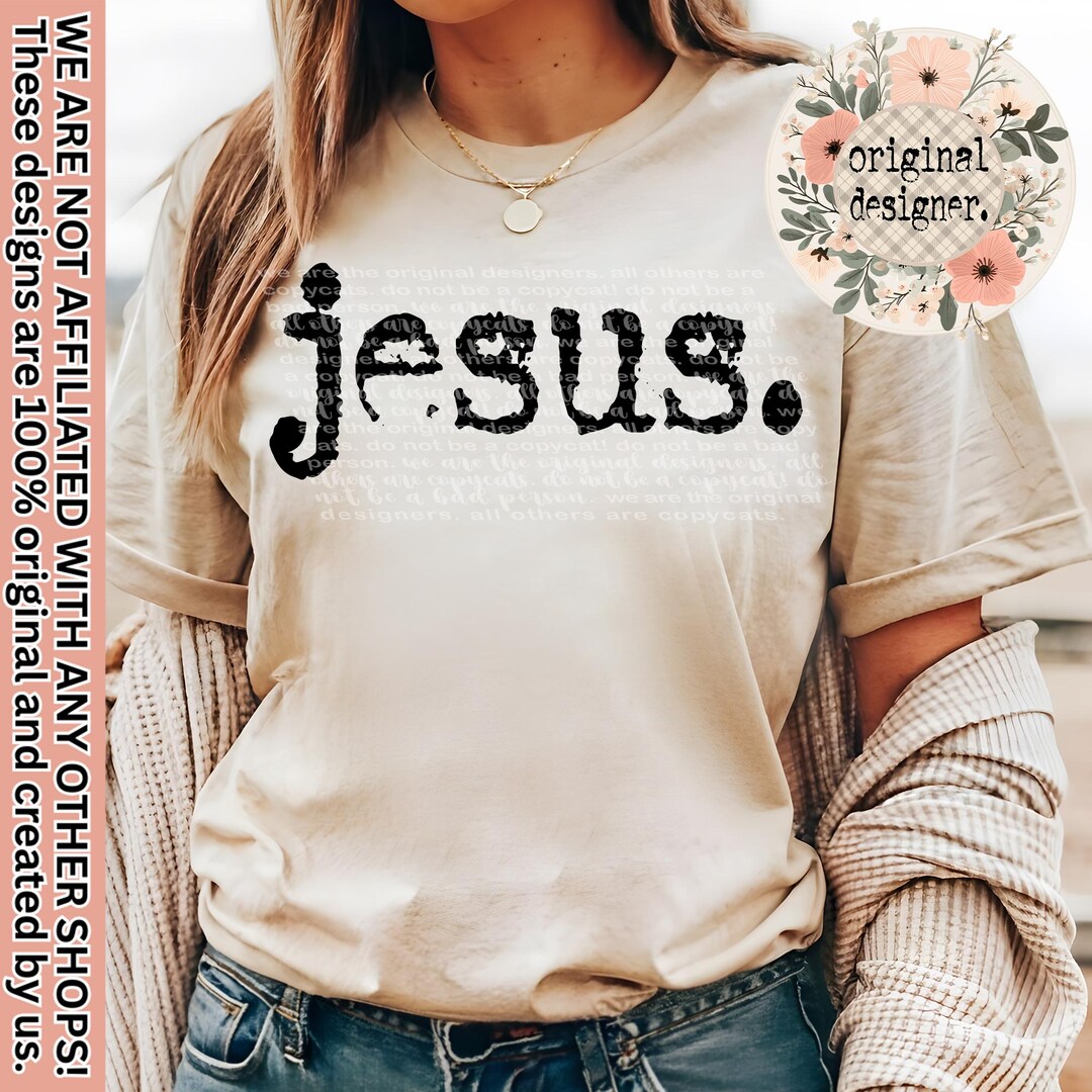 Jesus Typography Design | Digital Download | PNG File | Typography PNG ...