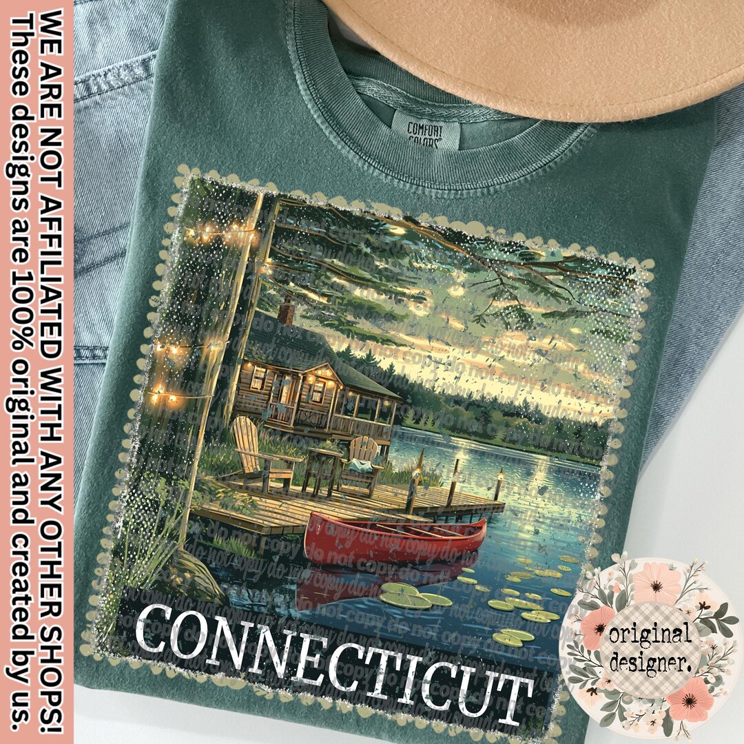 Connecticut Stamp State Design | Digital Download | PNG File ...