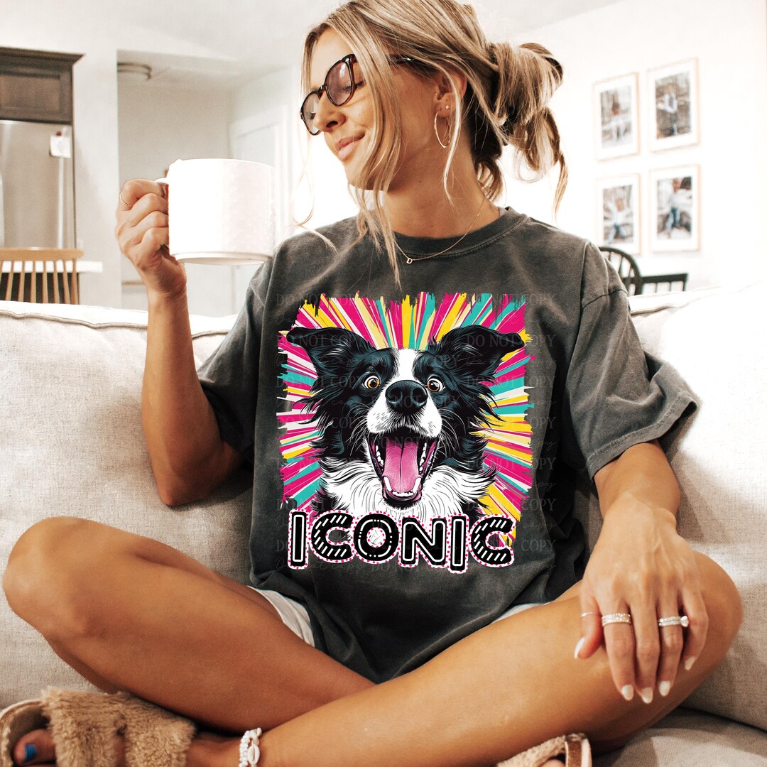 Iconic Border Collie Design | Digital Download | PNG File | Sublimation ...