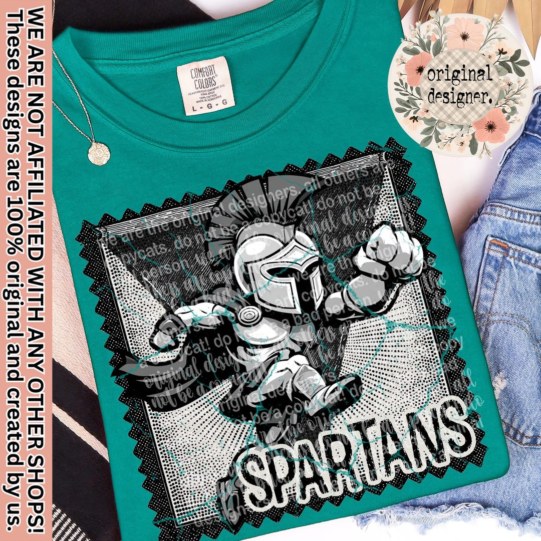 Spartans Mascot Stamp Design | Digital Download | PNG File ...
