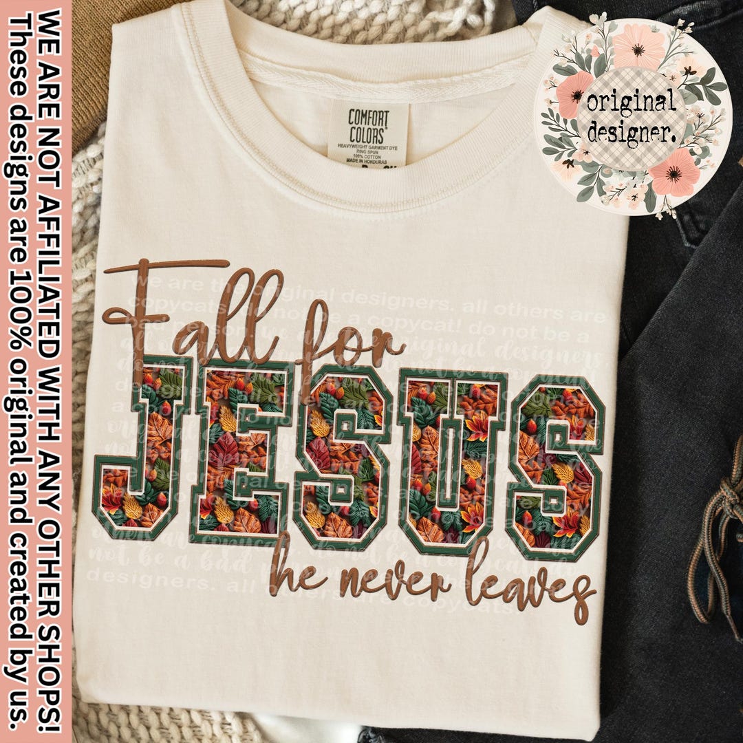 Fall for Jesus Design | Digital Download | PNG File | Fall | Autumn ...