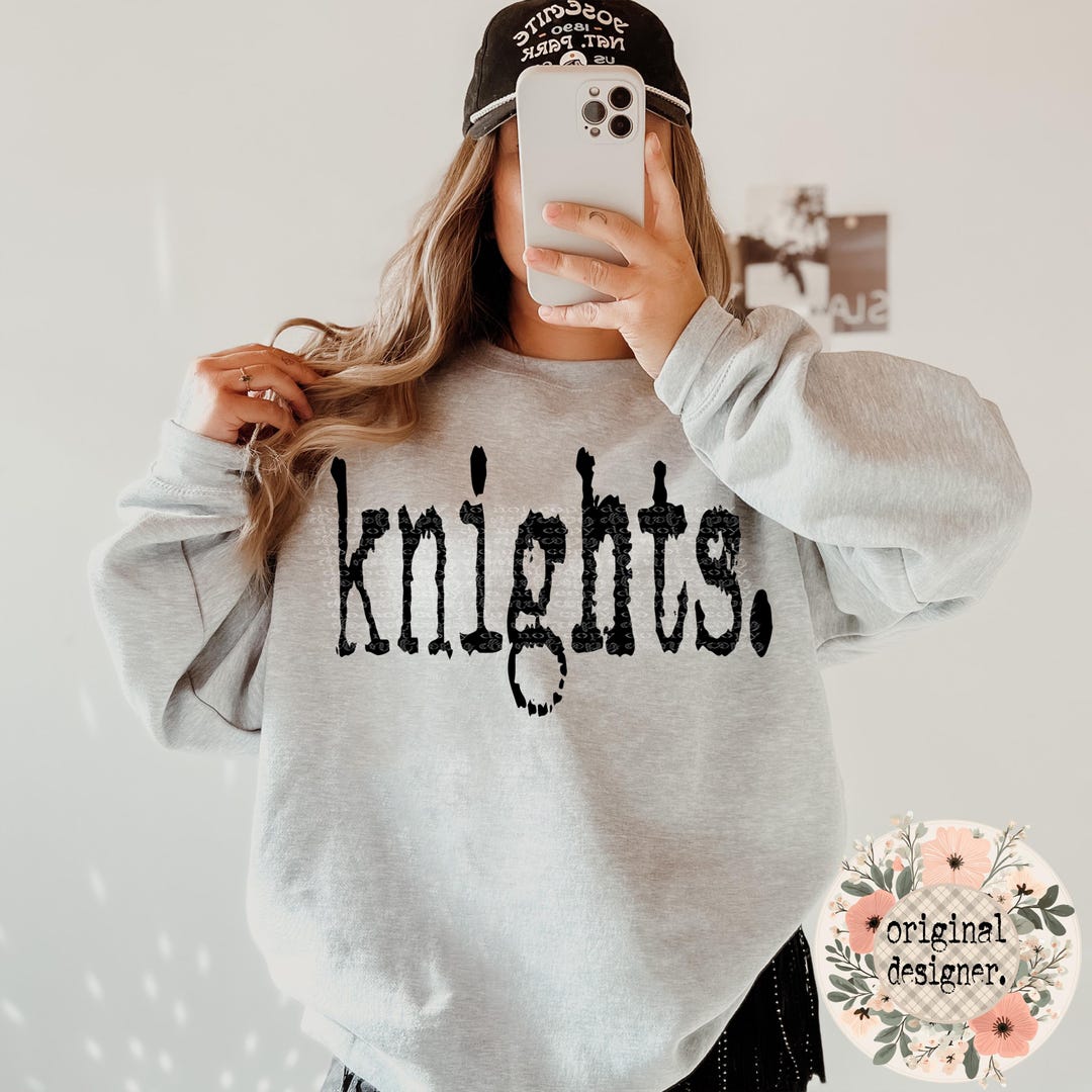 Knights Typography Mascot Design | Digital Download | PNG File ...
