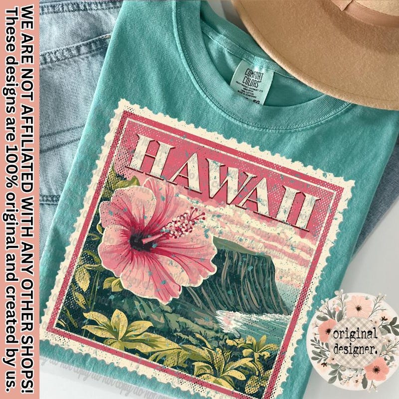 Hawaii Stamp - Etsy
