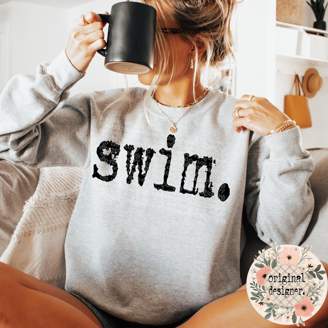 Swim Typography Design | Digital Download | PNG File | Sublimation ...