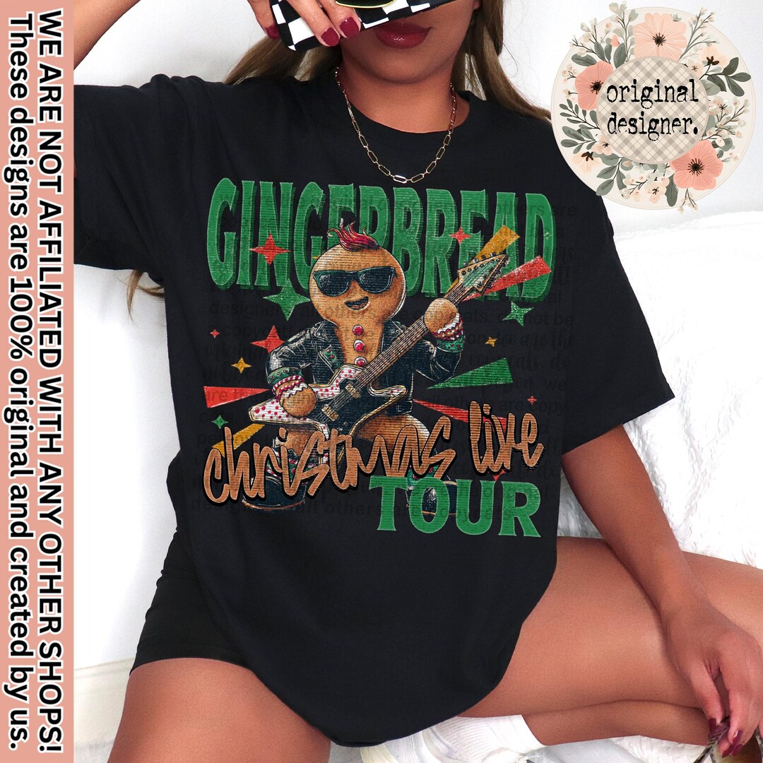 Gingerbread Christmas Tour Front Design | Digital Download | PNG File ...