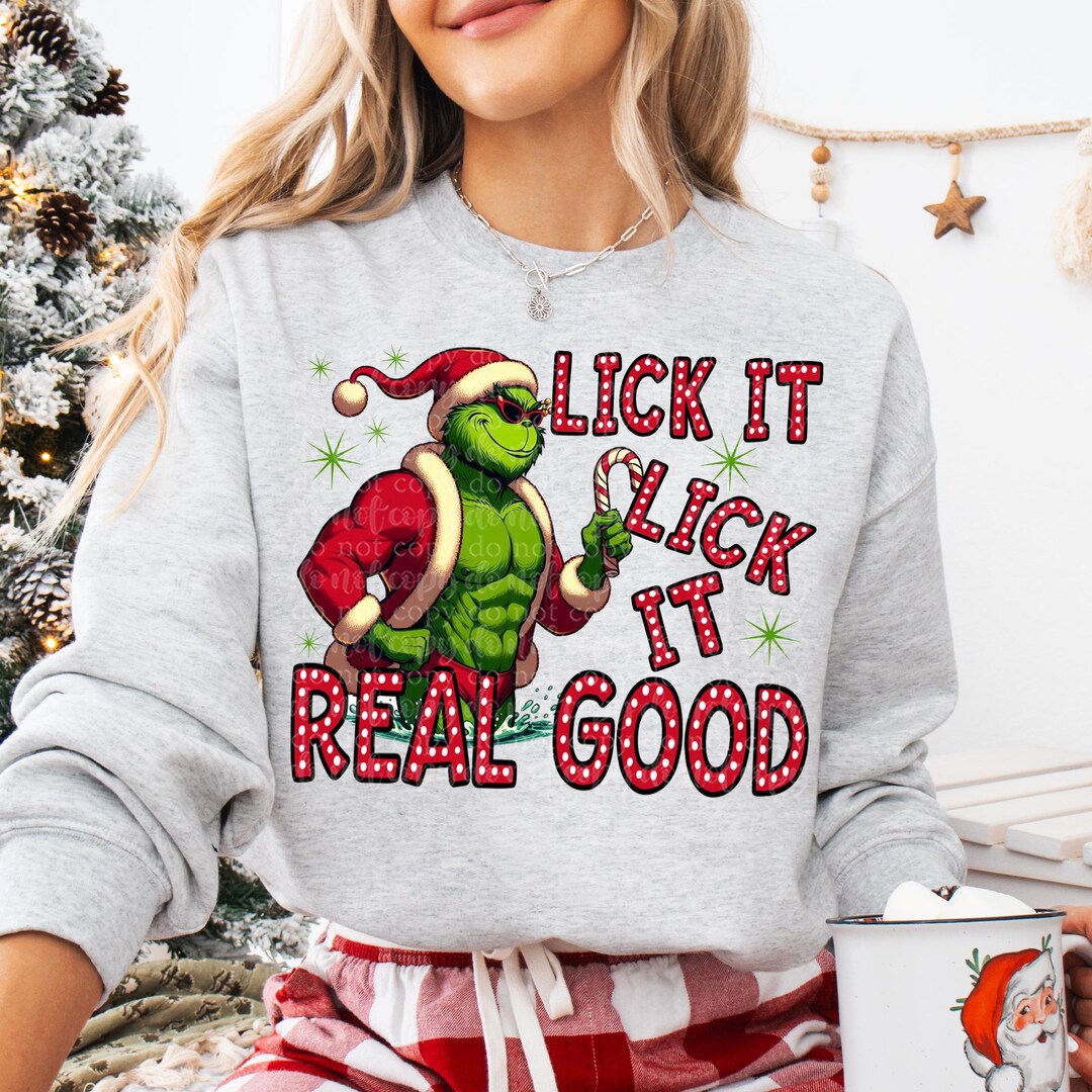 Lick It Good Green Monster Design Digital Download PNG File Sublimation ...