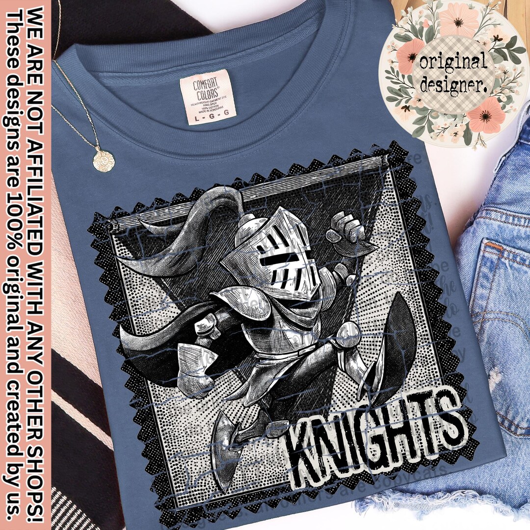 Knights Mascot Stamp Design | Digital Download | PNG File | Sublimation ...