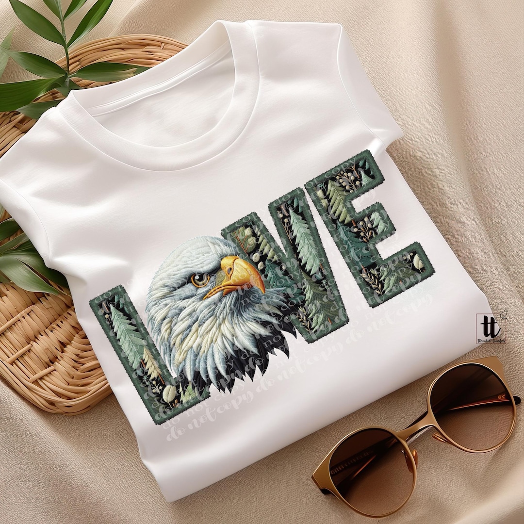 Bald Eagle Love Design | Digital Download | PNG File | Sublimation ...