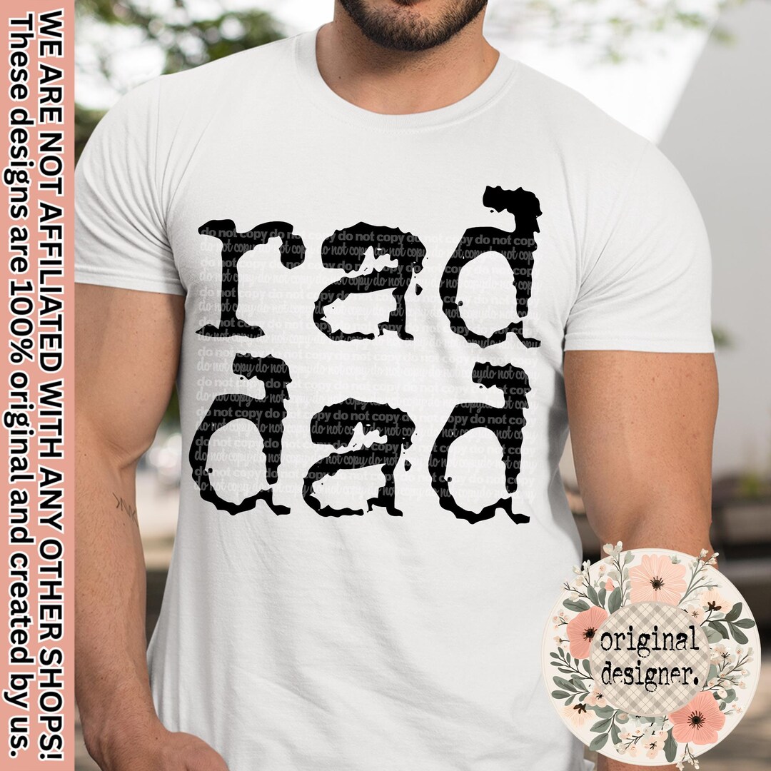 Rad Dad Design | Digital Download | PNG File | Sublimation DTF Design ...