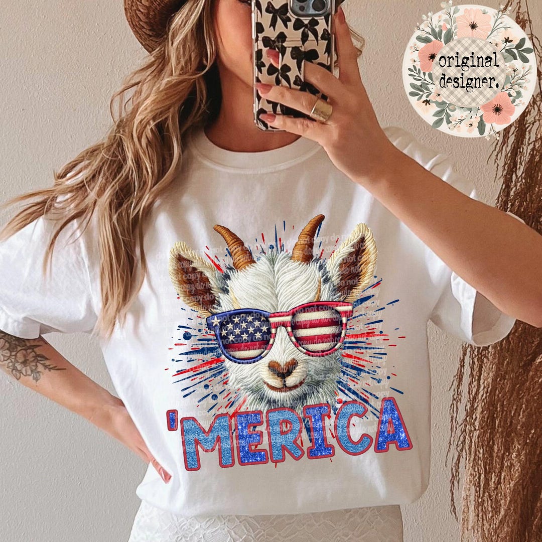 Goat 'merica Design | Digital Download | PNG File | Sublimation and DTF ...