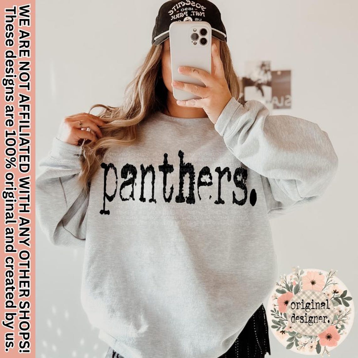 Panthers Typography Mascot Design | Digital Download | PNG File ...