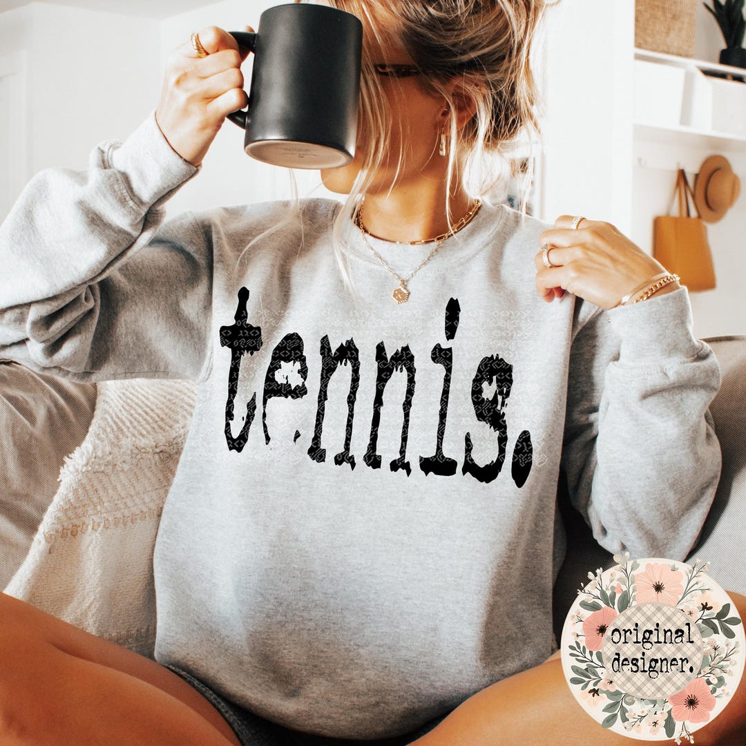 Tennis Typography Design | Digital Download | PNG File | Typography PNG ...