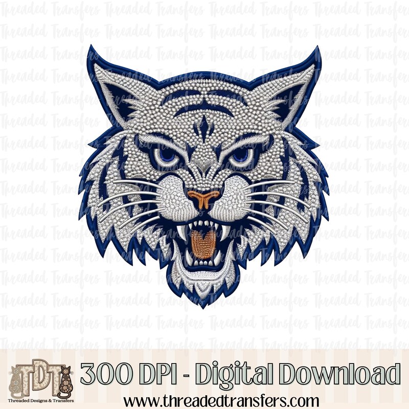 Wildcat Embroidery Design - Etsy