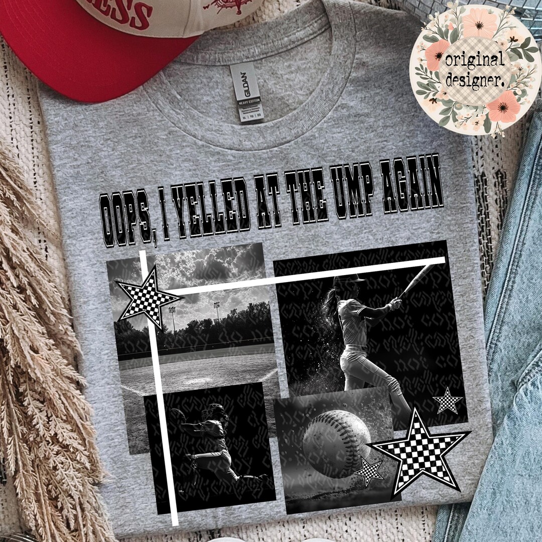 Oops Softball Ump Design | Digital Download | PNG File | Snarky Sassy ...