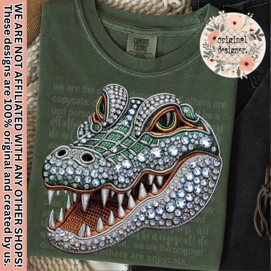 Sparkly Gator Design | Digital Download | PNG File | Sublimation Design ...