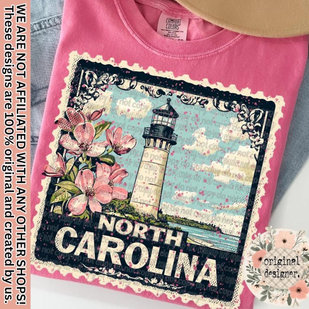 North Carolina Stamp State Design | Digital Download | PNG File ...